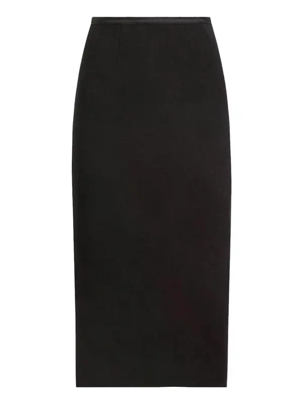 Dolce & Gabbana Straight Midi Skirt - Black