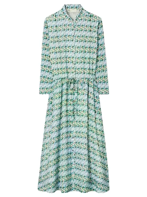 Tory Burch Printed Midi Dress - Green