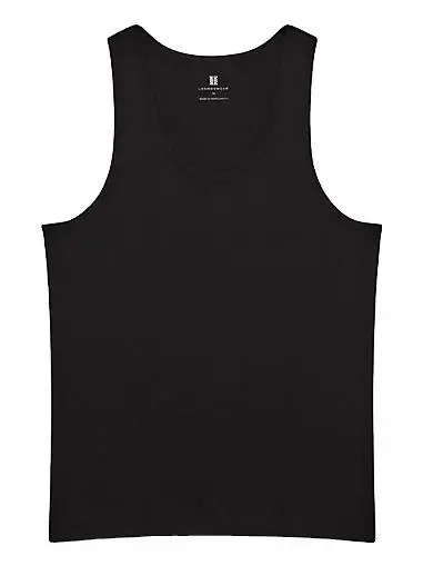 REISS Stretch-cotton Vest - Black