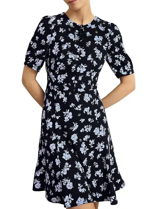 HOBBS LONDON Rydall Floral Print Dress - Black Multi