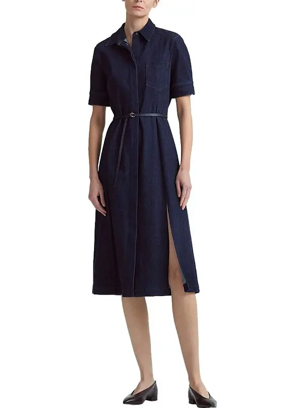 Altuzarra Kieran Belted Midi Dress - Berry Blue