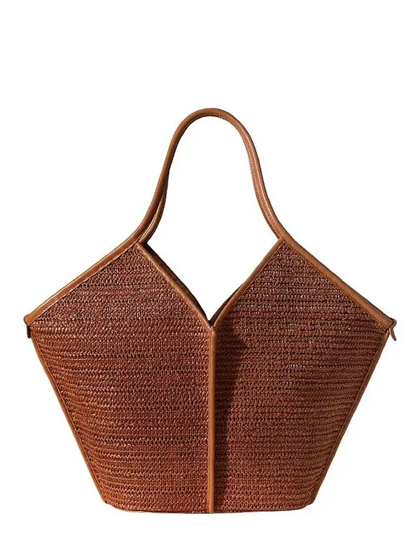 Hereu Calella Raffia Tote - Tan