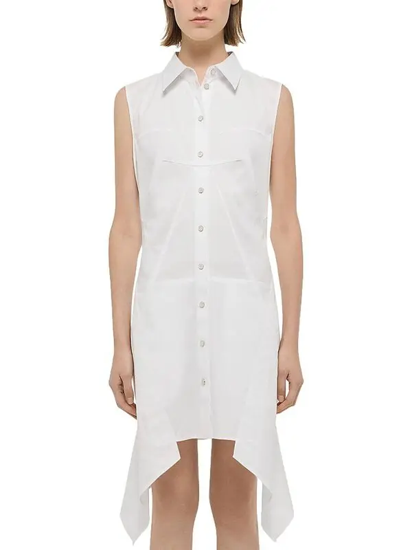 Helmut Lang Bustier Shirt Dress - White