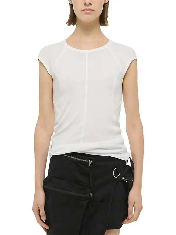 Helmut Lang Sport Cap Sleeve Top - Optic White