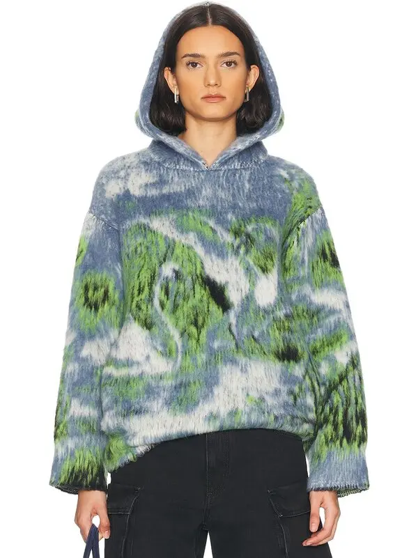 Attico Heavy Knit Hooded Sweater - Multicolor