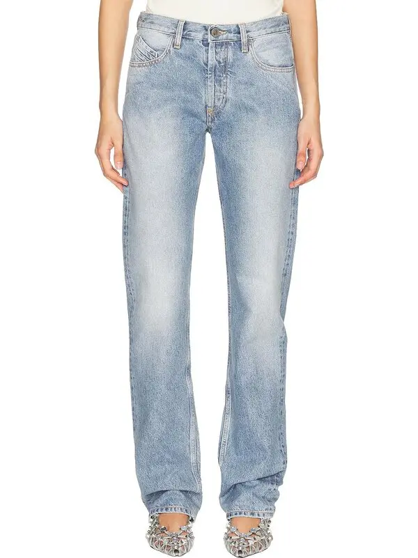 Attico Long Jeans - Sky Blue