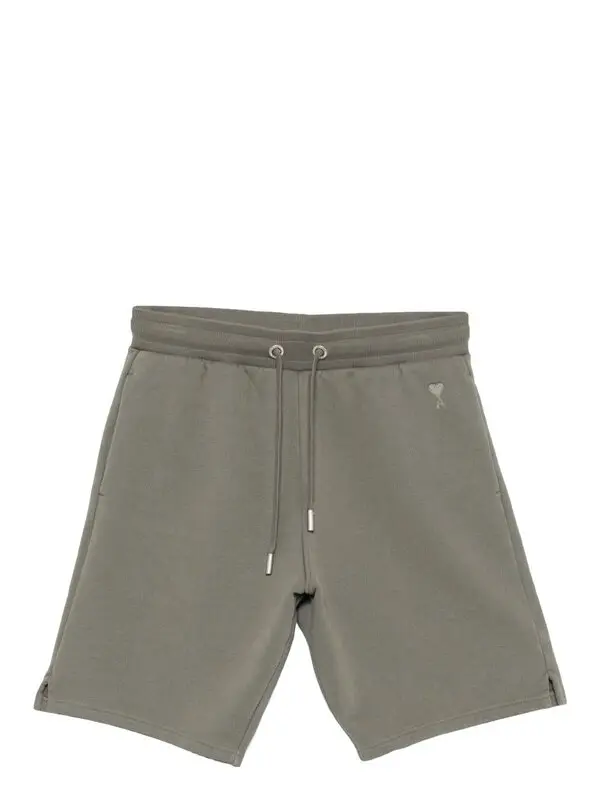 Ami Elasticated Waistband Shorts - Smocked Grey