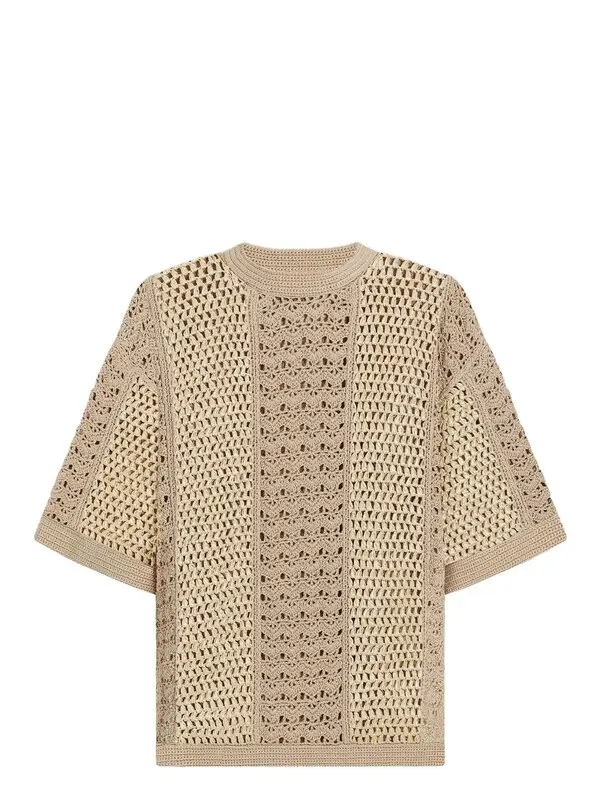Dolce & Gabbana Crochet Top - Beige