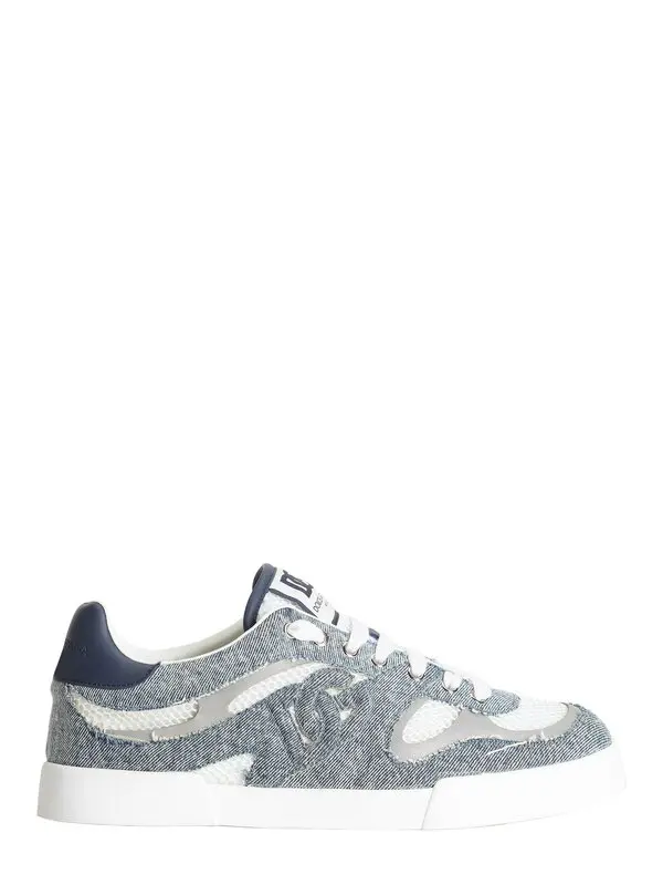 Dolce & Gabbana Denim Strobel Portofino Light Sneakers - Multicolor