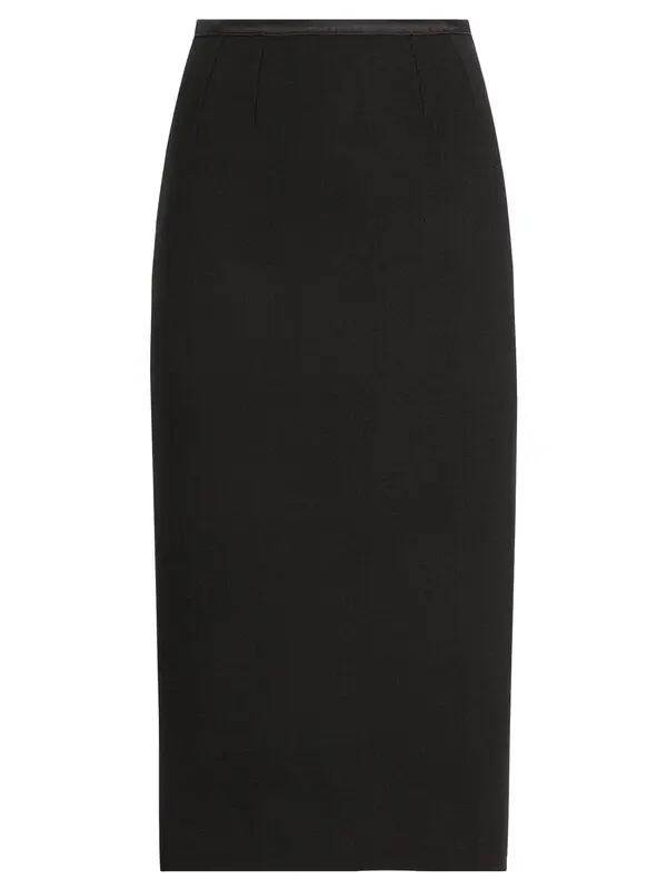 Dolce & Gabbana Wool Crepe Pencil Dress - Black