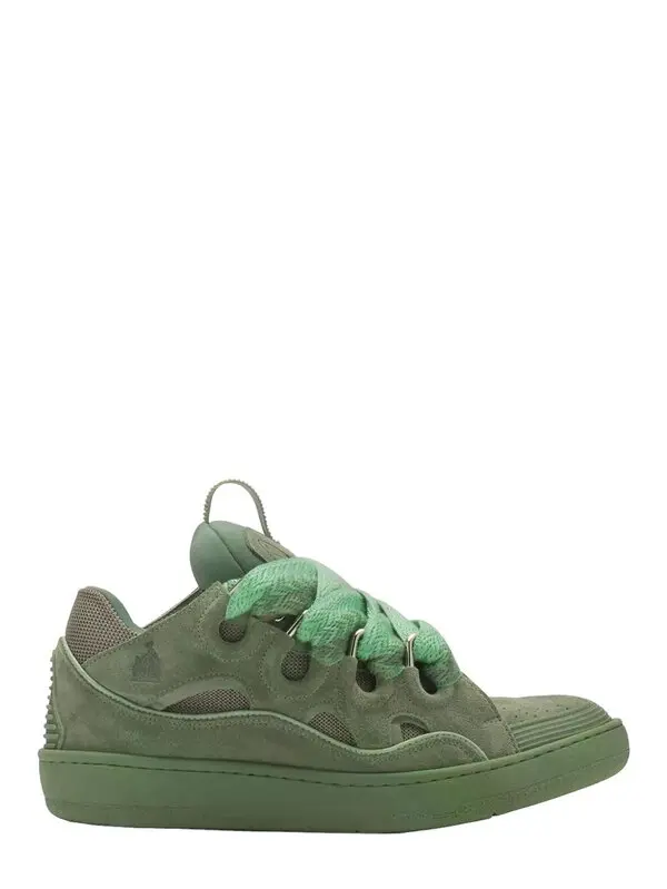 LANVIN Curb Lace-up Sneakers - Green
