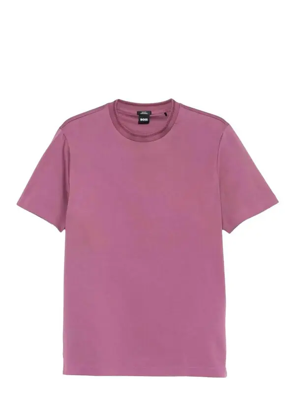 BOSS Mercerized-cotton T-shirt - Purple
