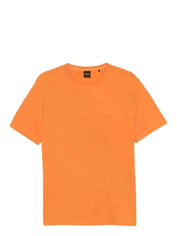 BOSS Logo-tape T-shirt - Orange