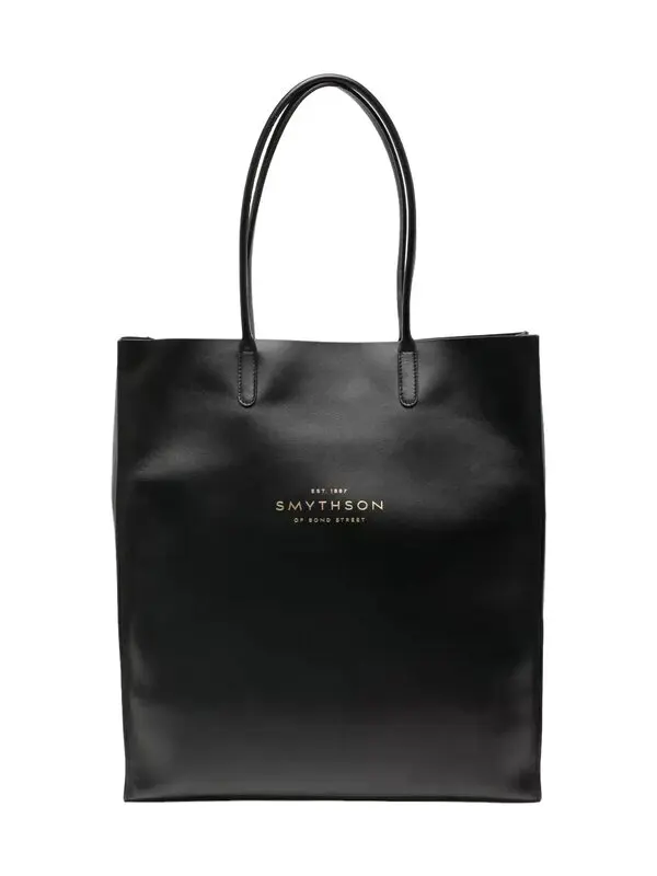 Smythson Pavilion Kingly Tote Bag - Black