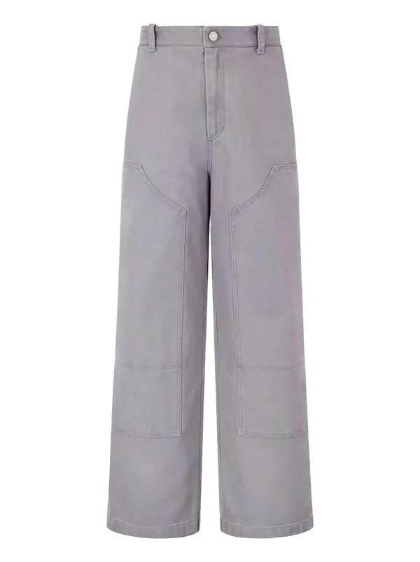 STUDIO TOMBOY Cotton Loose-fit Trousers - Grey