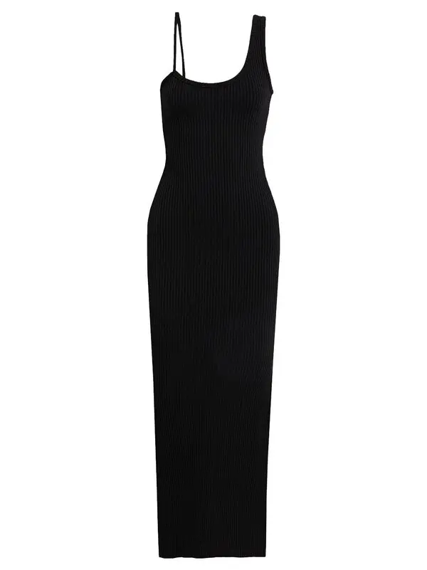 Bec & Bridge Anastasia Ribbed-knit Maxi Dress - Black