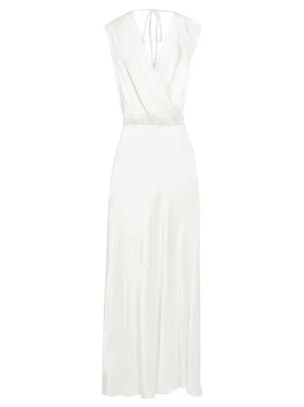 Bec & Bridge Moon Dance Draped Maxi Dress - White