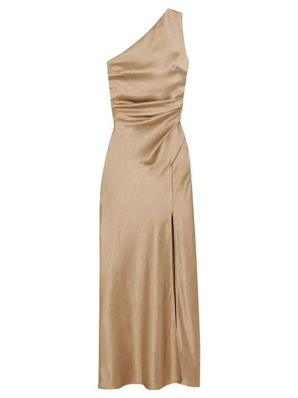 Bec & Bridge Dreamer One-shoulder Maxi Dress - Gold