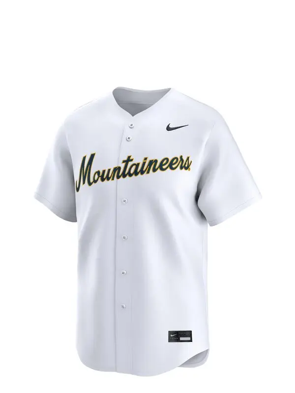 Nike West Virginia Mountaineers College Limited Baseball Jersey - White