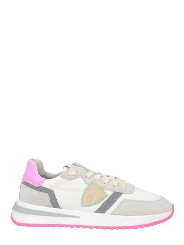 Philippe Model Sneakers Size Leather, Textile Fibers - Light Grey