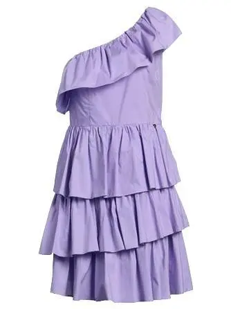 Liu Jo Mini One-shoulder Tiered Dress - Lilac