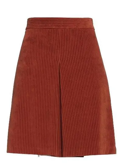 CIRCOLO 1901 Mini Pleated Corduroy Skirt - Red