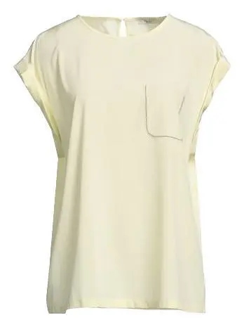 Peserico Embellished Crepe Top - Yellow