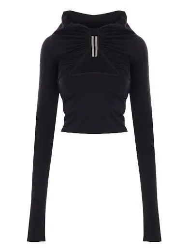 Rick Owens Long Sleeve Prong Jersey T-shirt - Black