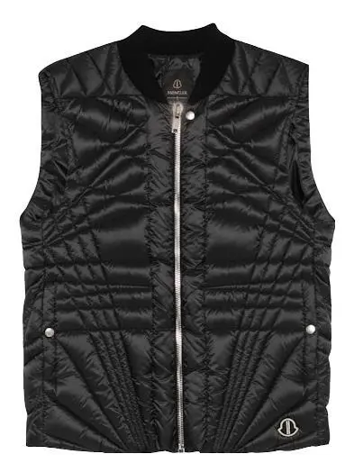 Rick Owens X Moncler Woven Megapenta Flight Vest - Black