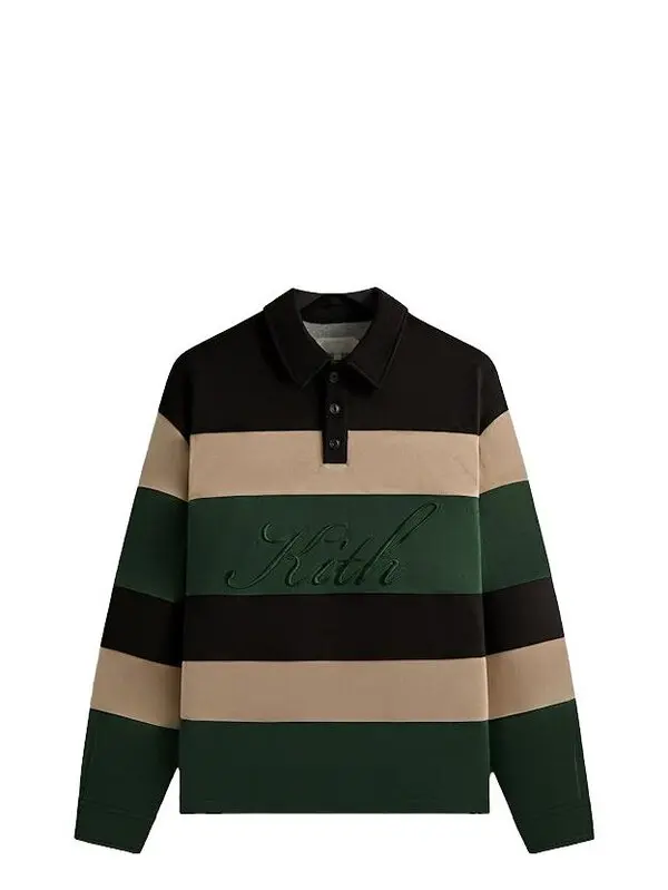 Kith Stripe Microsuede Tanner Pullover - Black