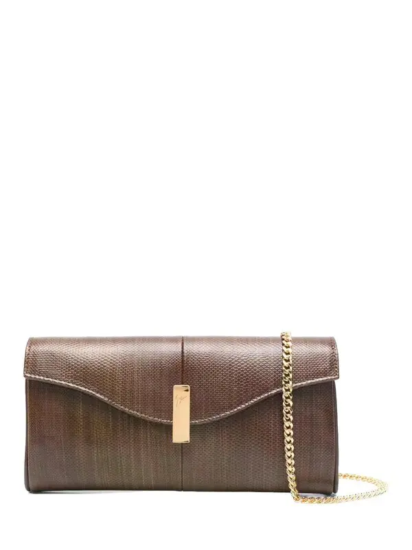 GIUSEPPE ZANOTTI Flutie Clutch - Brown