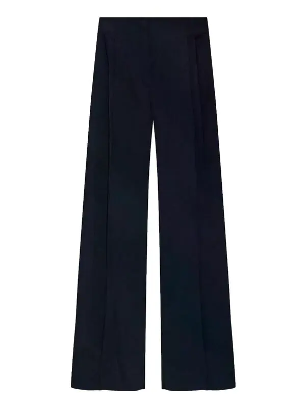 Emporio Armani Pleat-detail Palazzo Pants - Blue