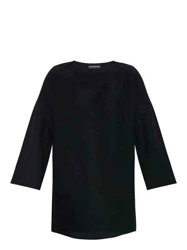 Emporio Armani Cady Blouse - Black