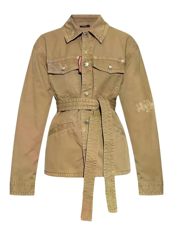Dsquared2 Belted Overshirt - Neutrals