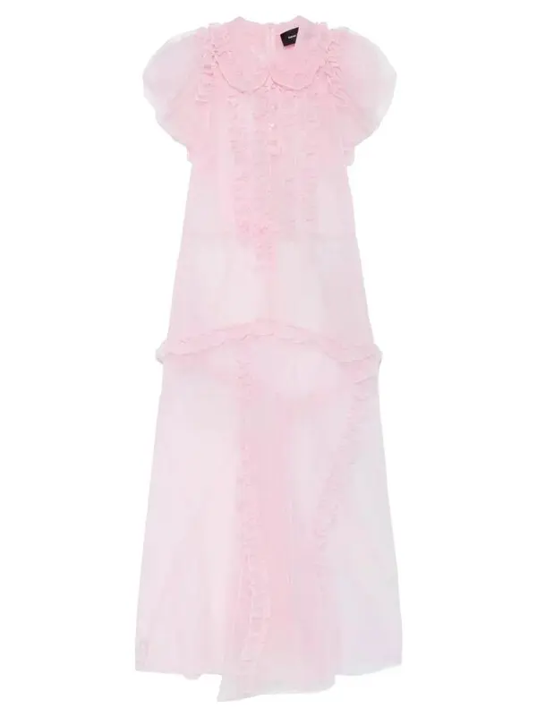 Simone Rocha Ruffled Multi-seam Maxi Dress - Pink