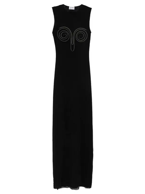 Jean Paul Gaultier Mesh Maxi Dress - Black