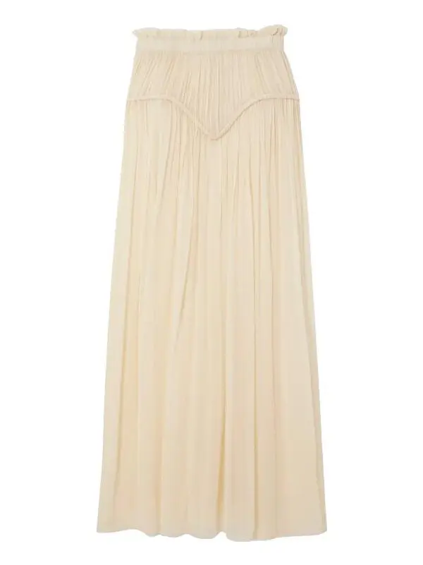 MARANT ETOILE Rolande Gathered Maxi Skirt - Neutrals