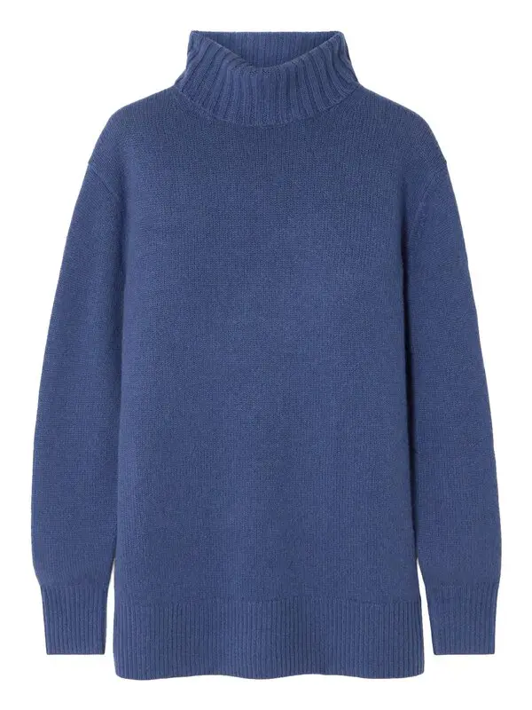 JOSEPH Cashmere Turtleneck Sweater - Blue