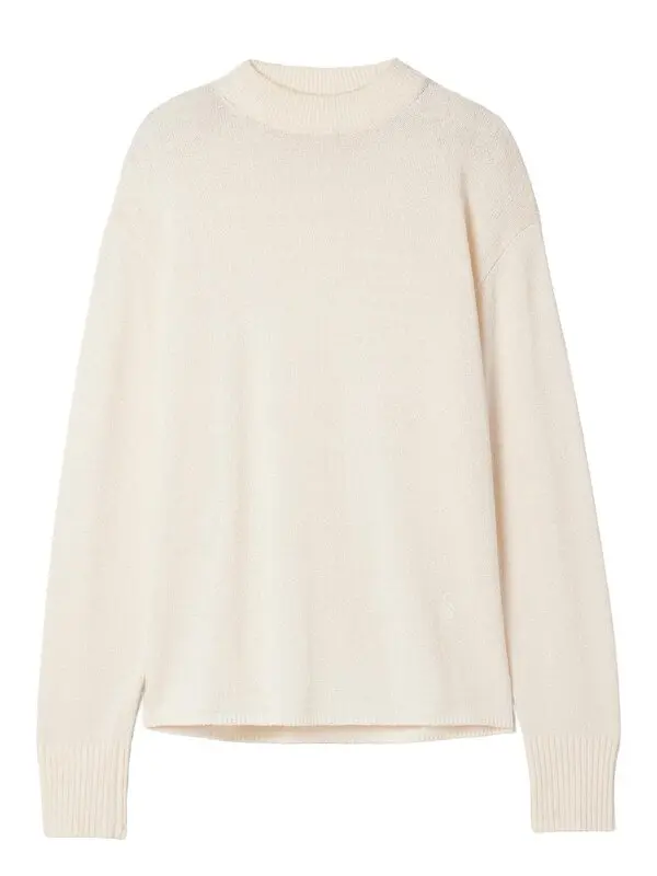Proenza Schouler Corri Silk-blend Sweater - Off-white