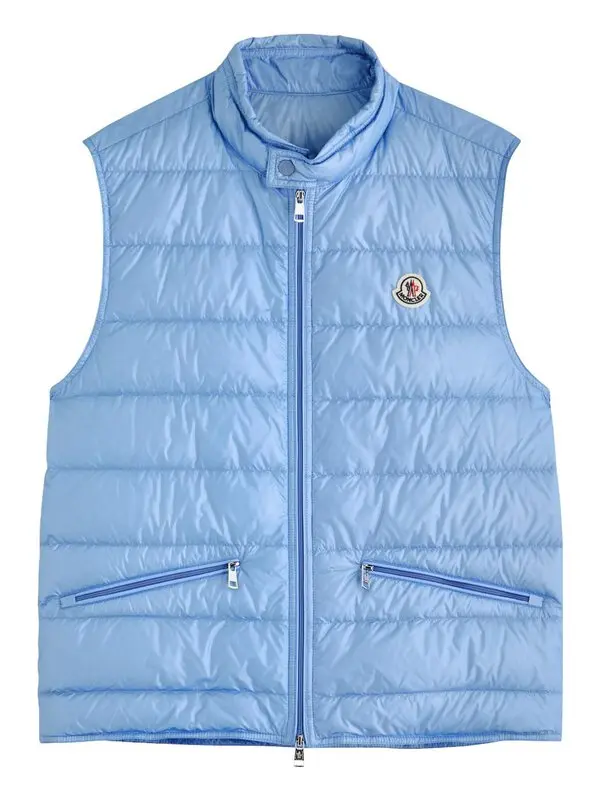 Moncler Gui Quilted Shell Gilet - Blue