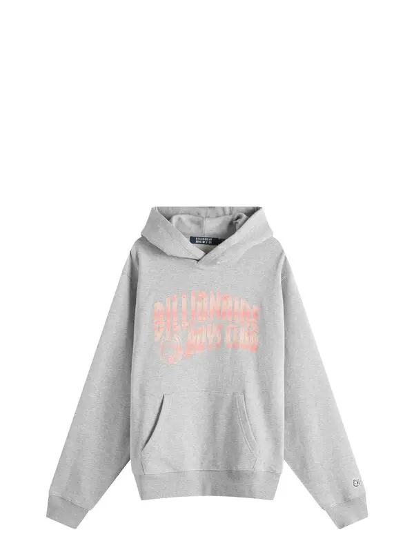 BILLIONAIRE BOYS CLUB Mountain Fill Arch Logo Hoodie - Heather Grey