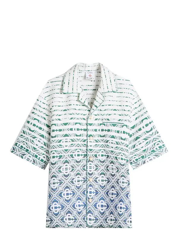Casablanca Towelling Vacation Shirt - Monogram Gradient