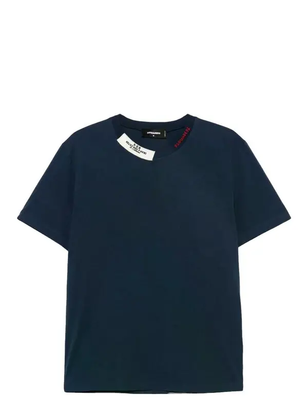 Dsquared2 Logo-embroidered T-shirt - Blue
