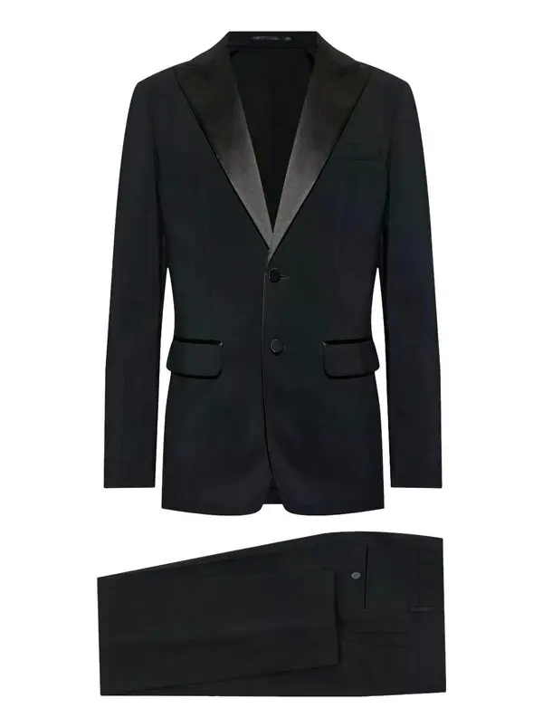 Dsquared2 Satin-detail Suit - Black