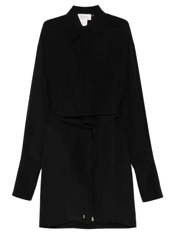 Sportmax Eolie Midi Shirt Dress - Black