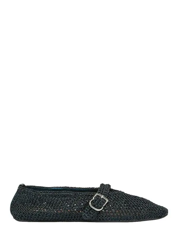 Alaïa Crochet Ballet Flats - Minuit
