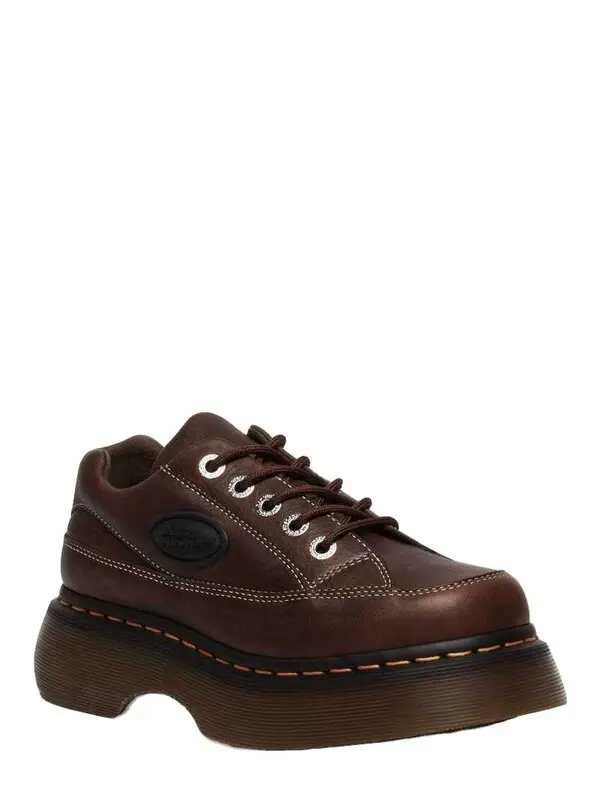 Dr. Martens Buzz 5-eye Grizzly Leather Shoes - Brown