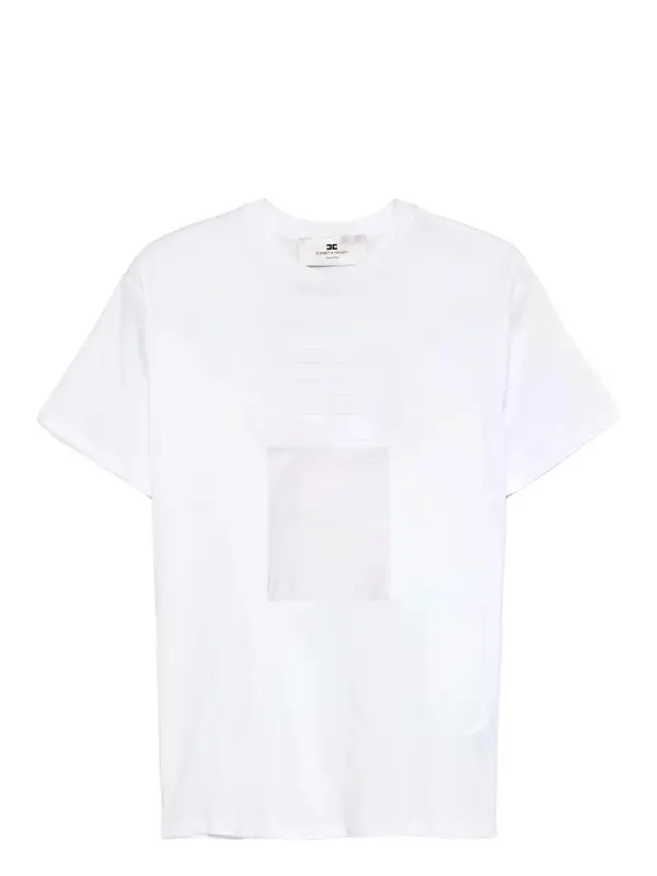 Elisabetta Franchi Logo-embossed T-shirt - White