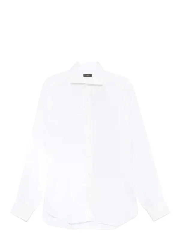 BARBA NAPOLI Linen Shirt - White