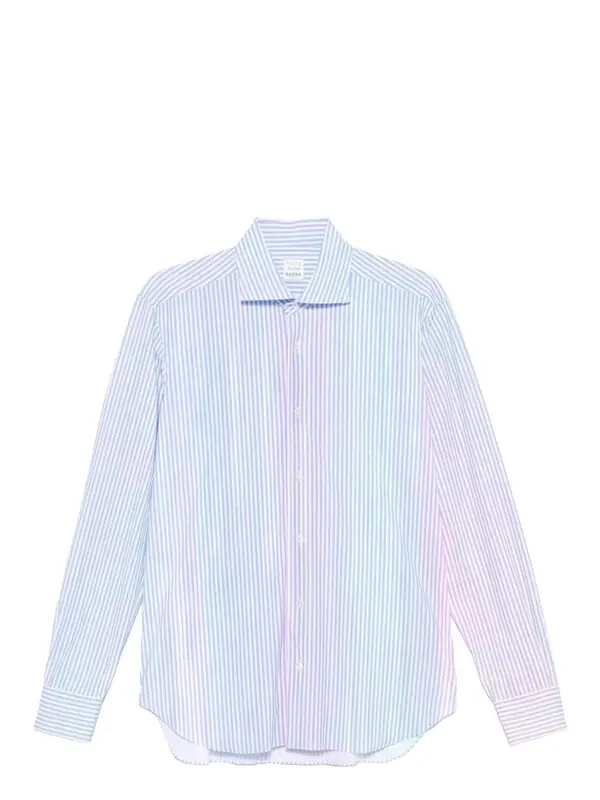 BARBA NAPOLI Striped Shirt - Blue